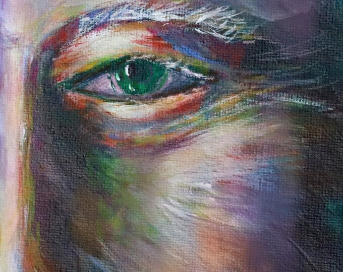 Charlie’s Eye Original Art Print Colourful Wall Art - Etsy