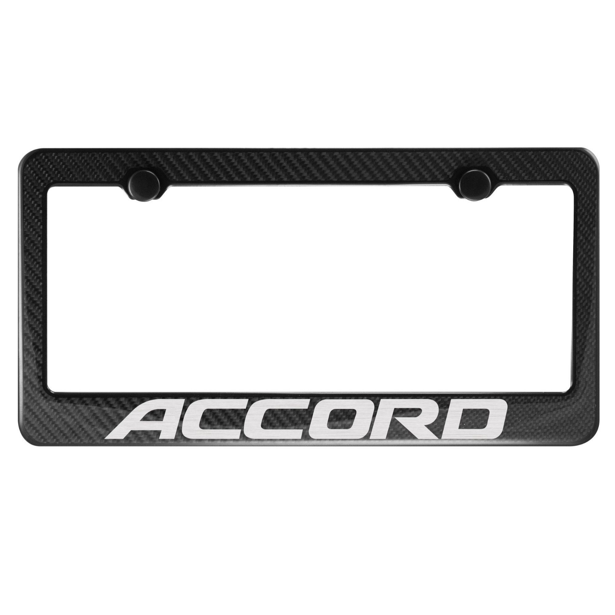 Honda Accord Carbon Fiber License Plate Frame Fit Front Only | Etsy