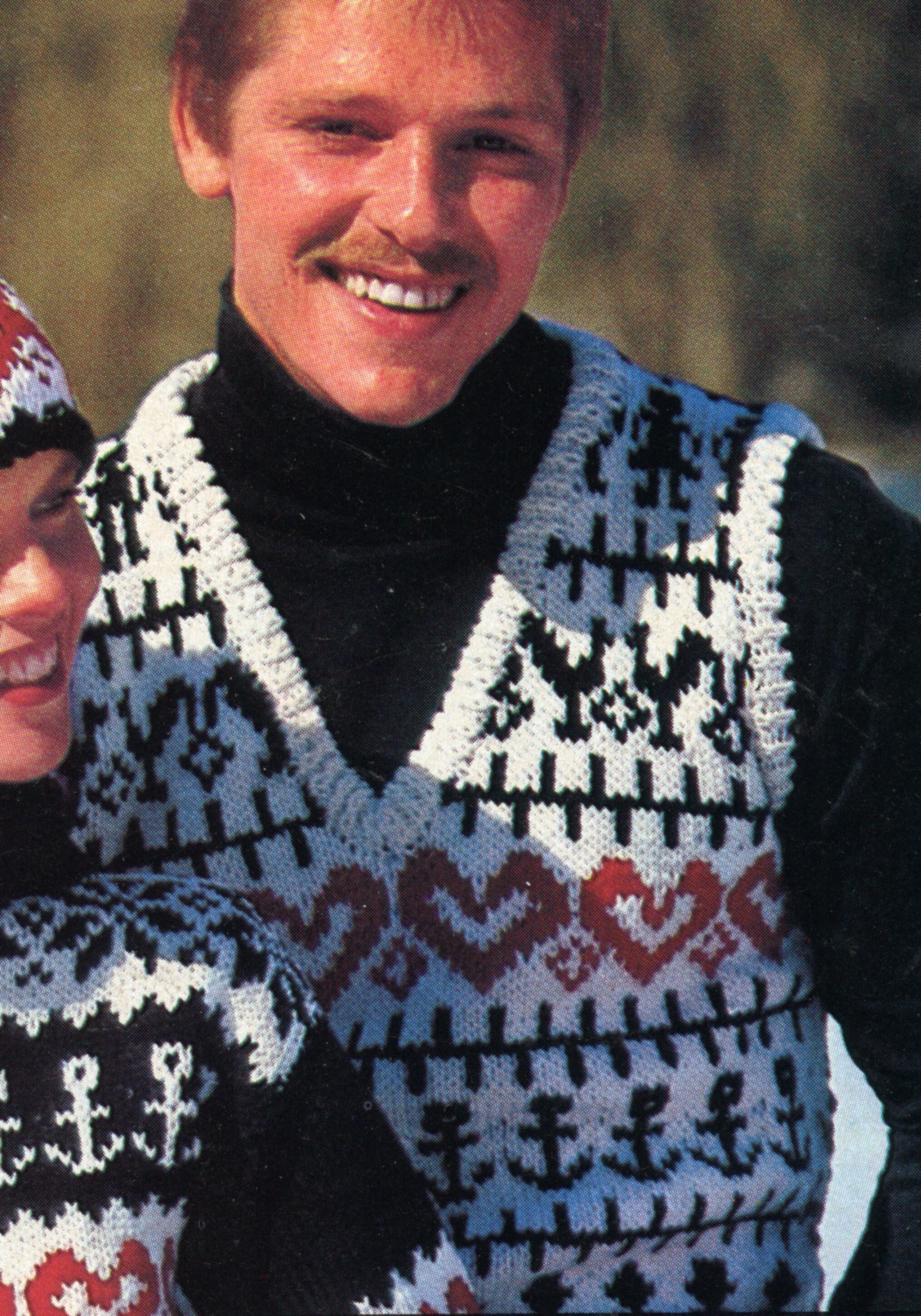 Heart and Anchor Vest Knitting Pattern Men's Vest - Etsy