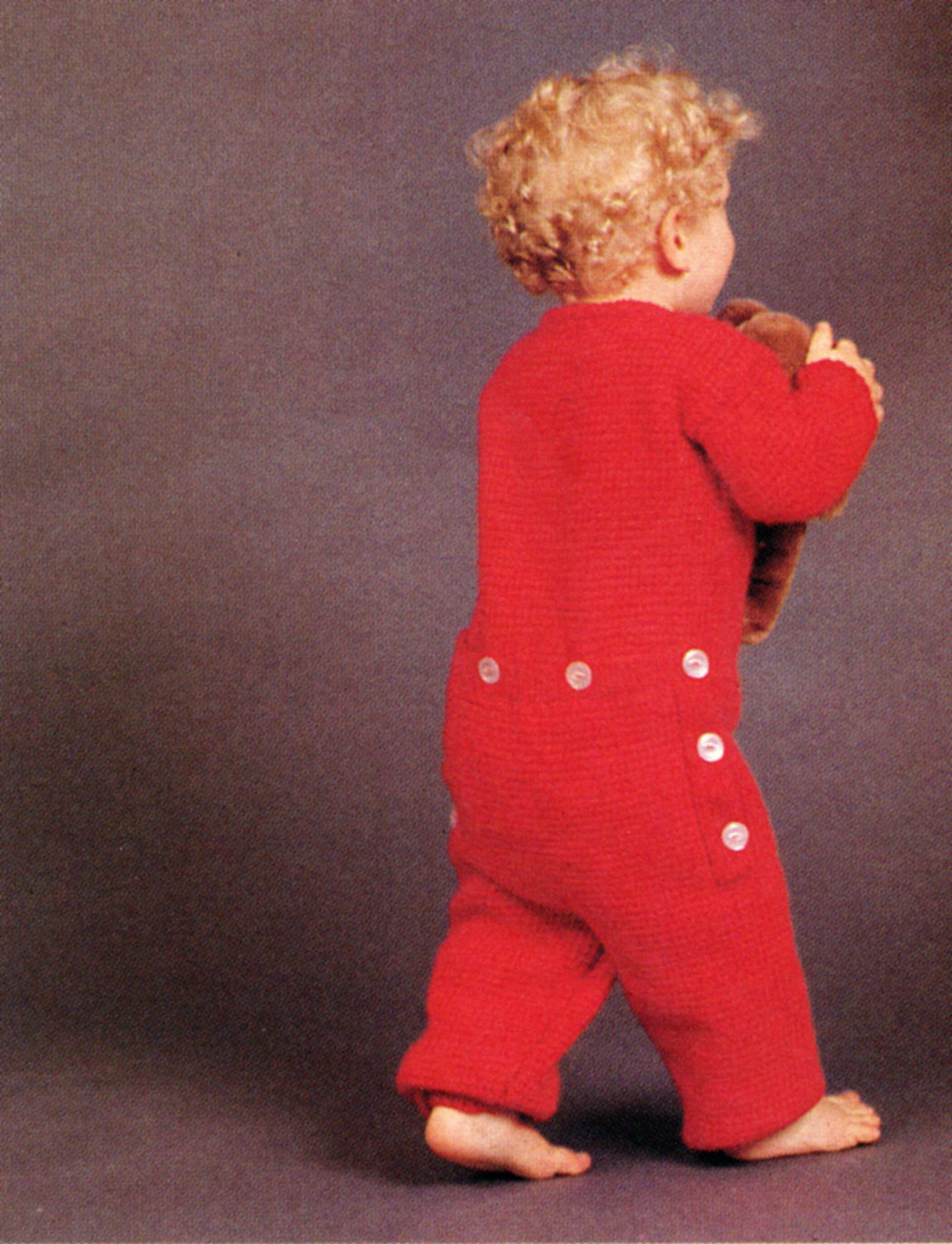 One Piece Toddlers Butt Flap Kids Pajamas Crochet Pattern Size 12mo ...