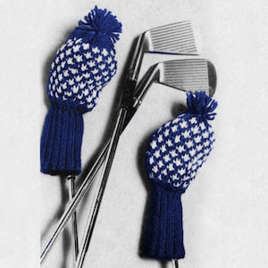 Knit Golf Club Covers Knitting Pattern - Patterned Golf Club Covers ...