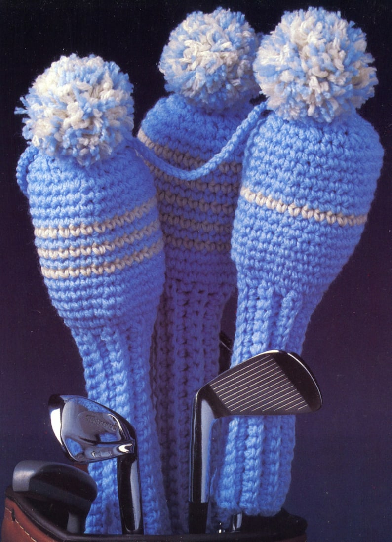 Crochet Golf Club Covers Crochet Pattern - Wood Club Covers, Worsted ...