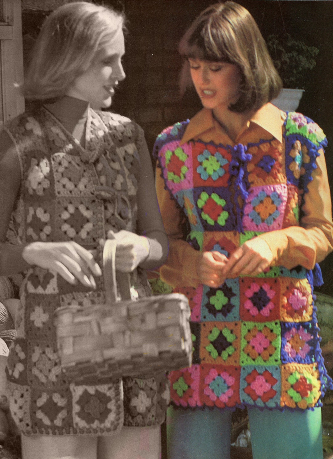 Granny Square Tabard Crochet Pattern Hippie Vest Crochet - Etsy