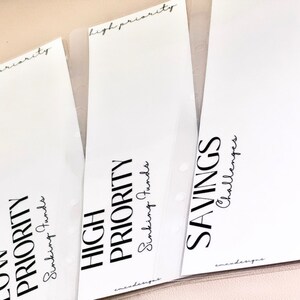 A6 Binder Divider Bookmark Dashboard Emevdesigns - Etsy