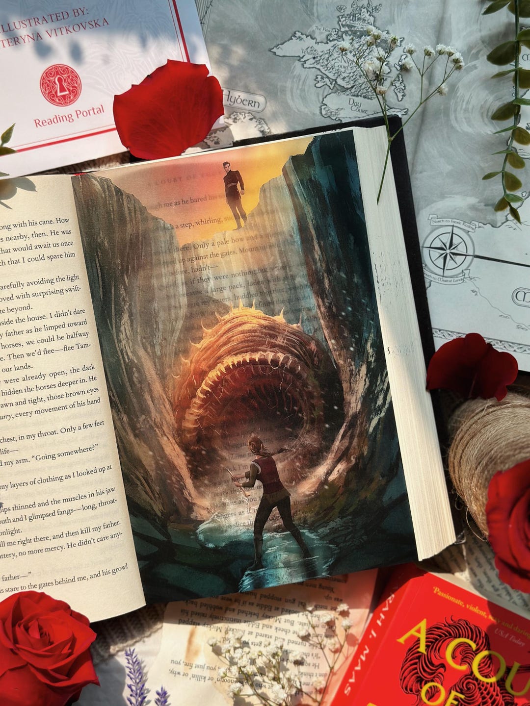 A Court of Thorns and Roses Page Overlays™ | ACOTAR | Sarah J. Maas - Etsy