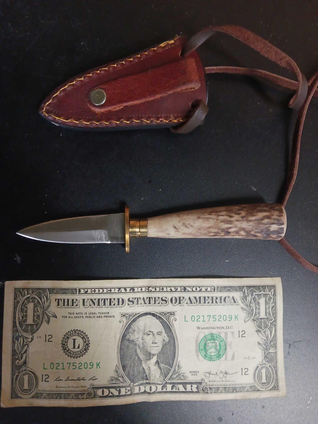 Handcrafted Dagger With Antler Handle - Etsy