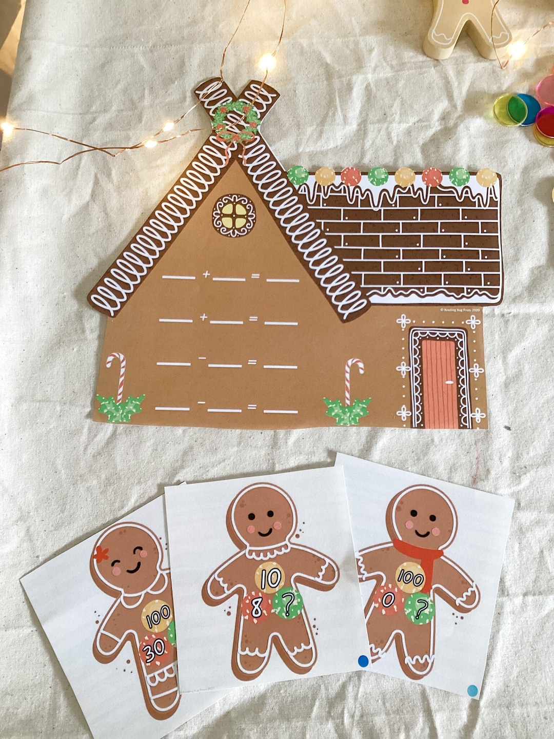 95pg. Gingerbread Christmas Themed Fact Families, Rainbow Facts ...