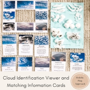 Cloud Identification Viewer and Matching Information Cards - Etsy