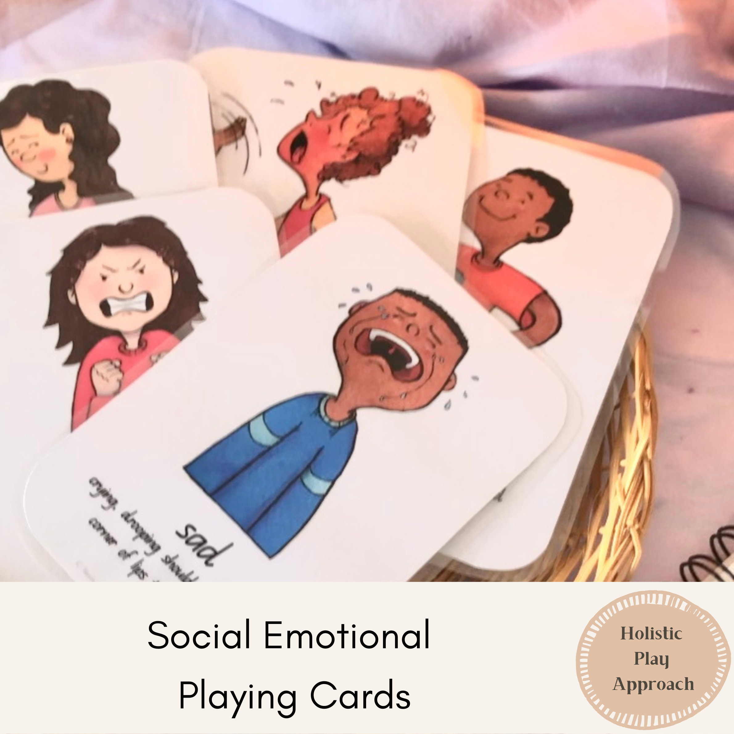 44 Diverse Social Emotional Playing Cards for Learning Emotions and ...