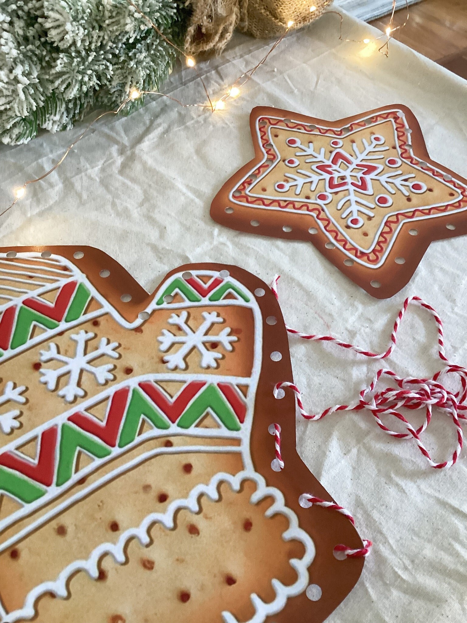 18 Custom Gingerbread Christmas Threading Cookies - Etsy