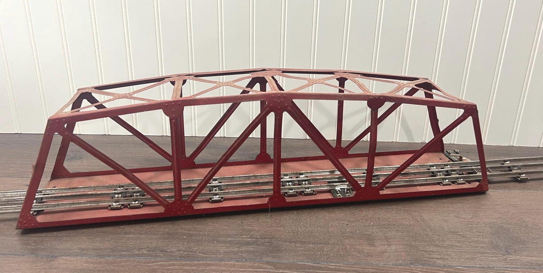 Lionel Electric Trains, Red Trestle Bridge With Tracks, Circa 1950s - Etsy