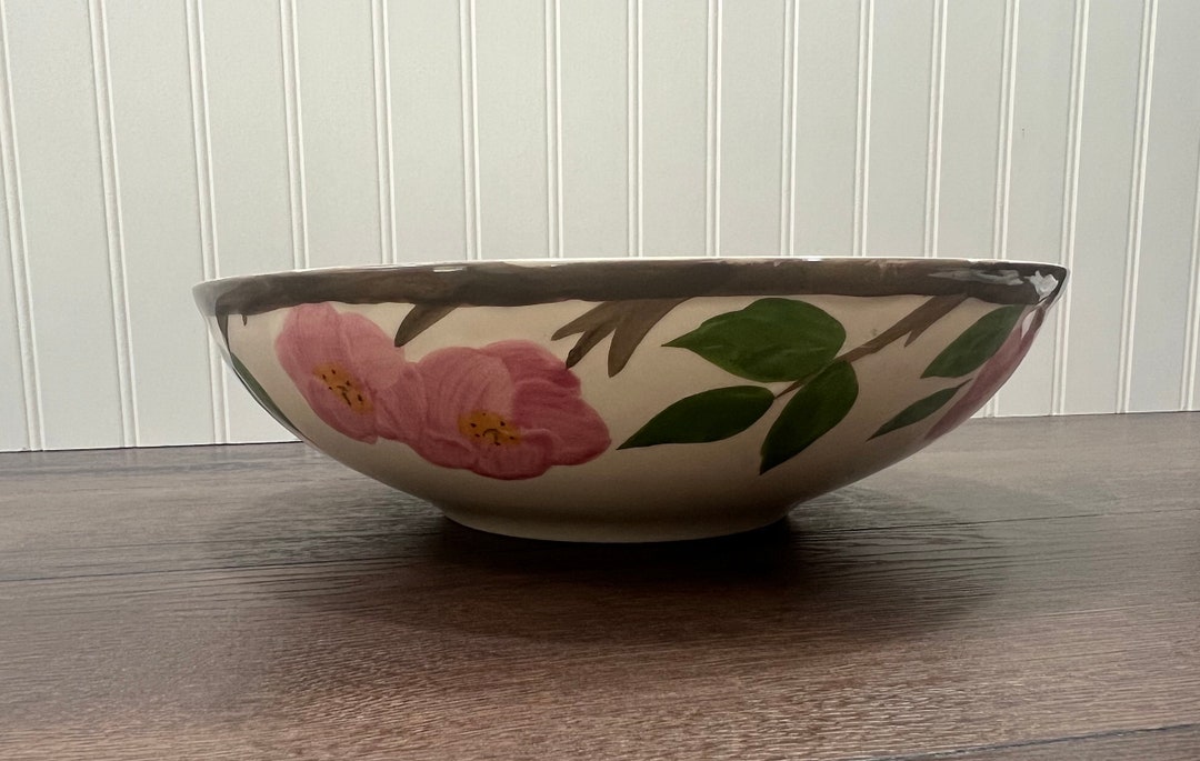 Vintage Franciscan Desert Rose Pattern Large Centerpiece Bowl, Pink ...