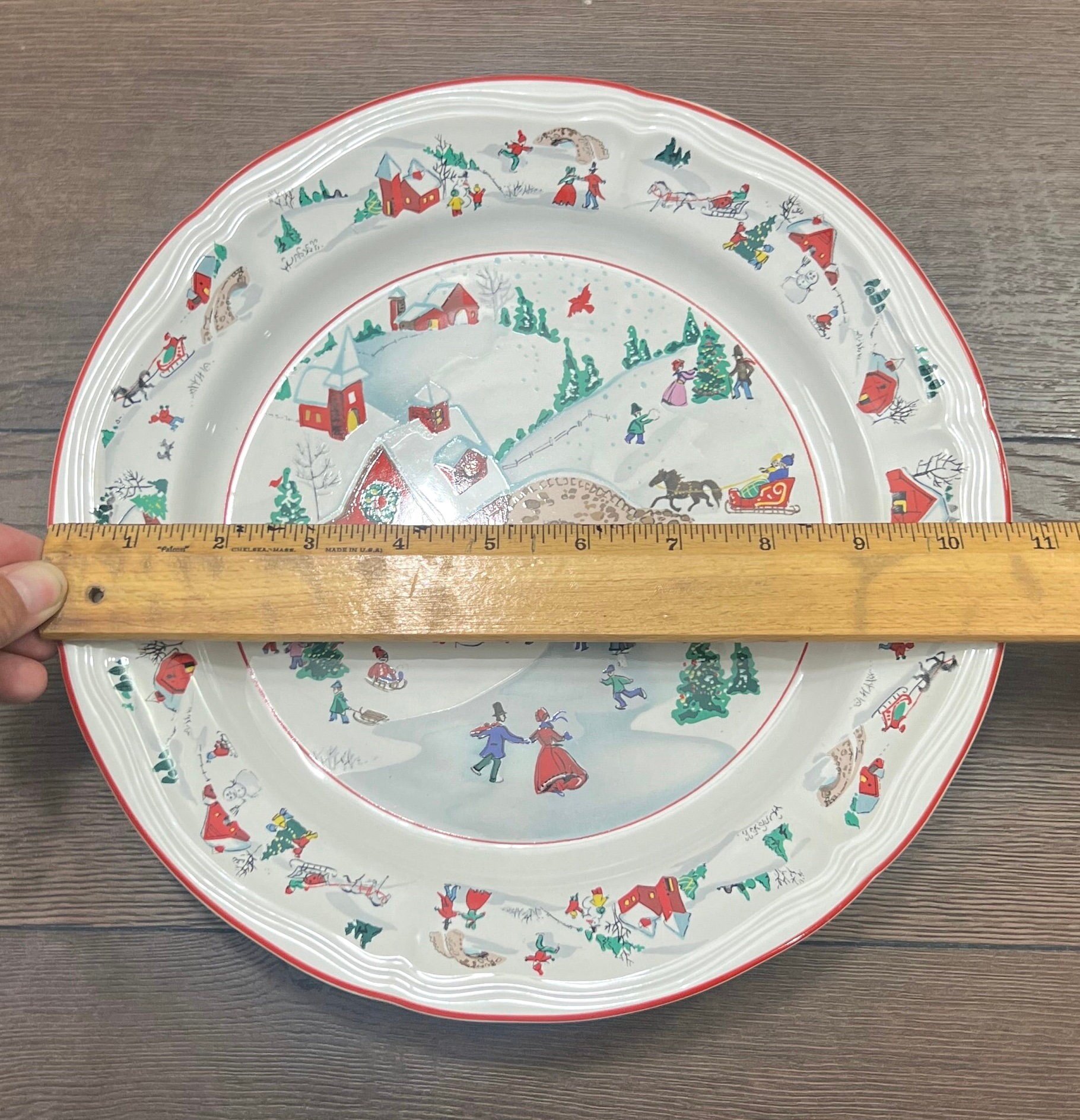 White Christmas by Farberware Dinnerware Set, 20 Piece Service for 4 ...