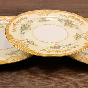 Noritake Leona Bread and Butter Plates, Set of 3, Vintage Fine China ...