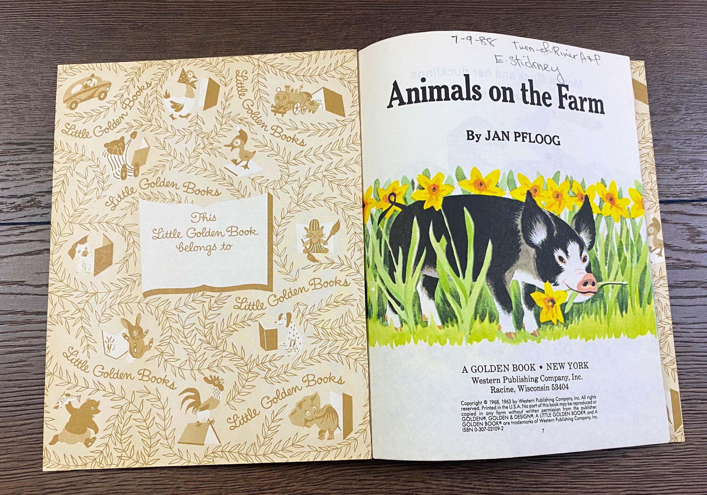 Animals on the Farm Book, Vintage Children’s Book, Storybook, Little ...