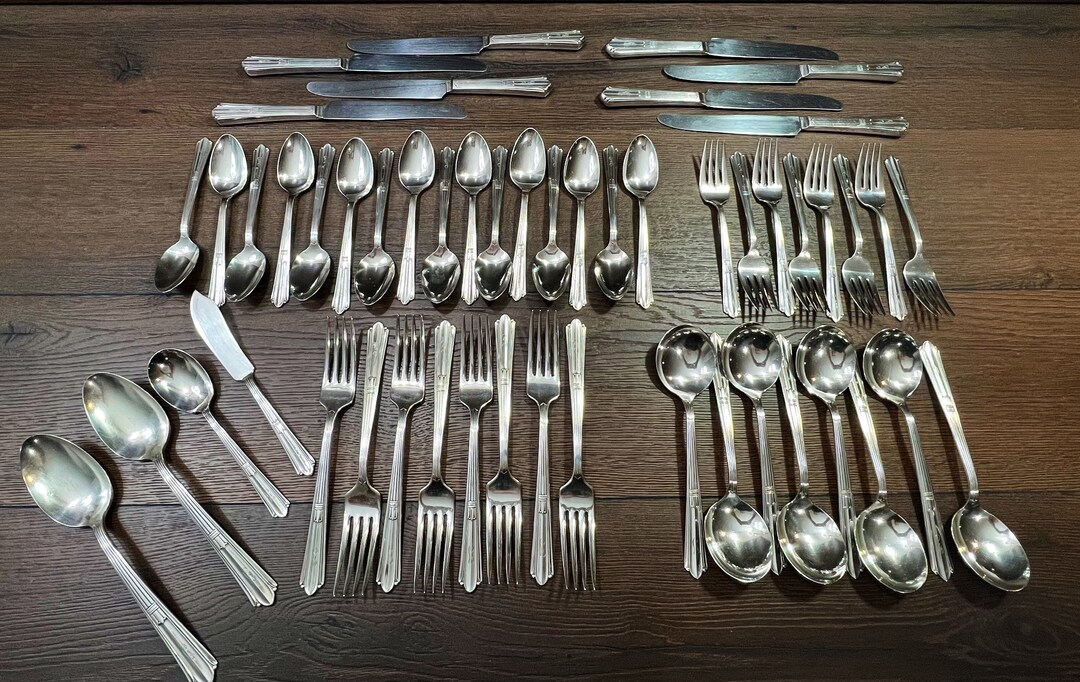 Cotillion Silverware Set by International Silver, Setting for 8, 52 ...