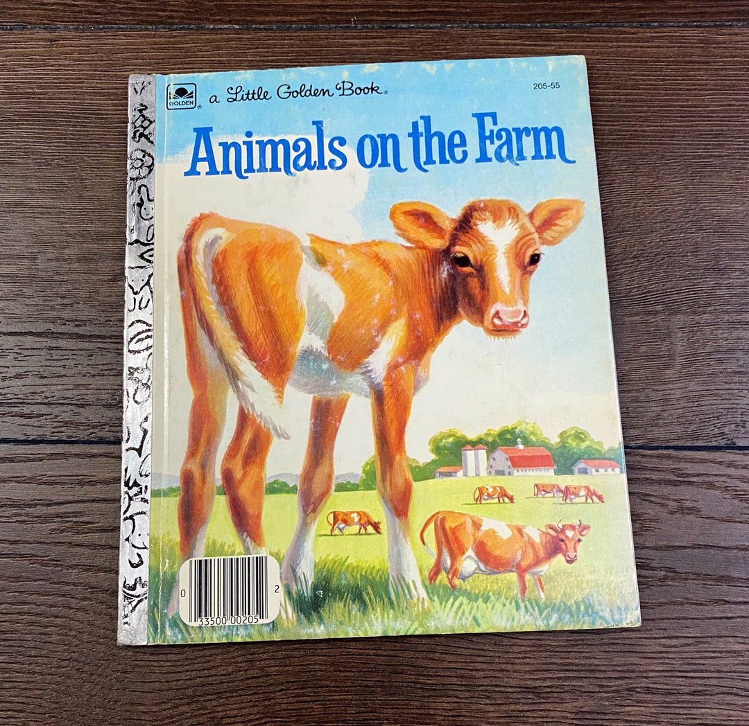 Animals on the Farm Book, Vintage Children’s Book, Storybook, Little ...