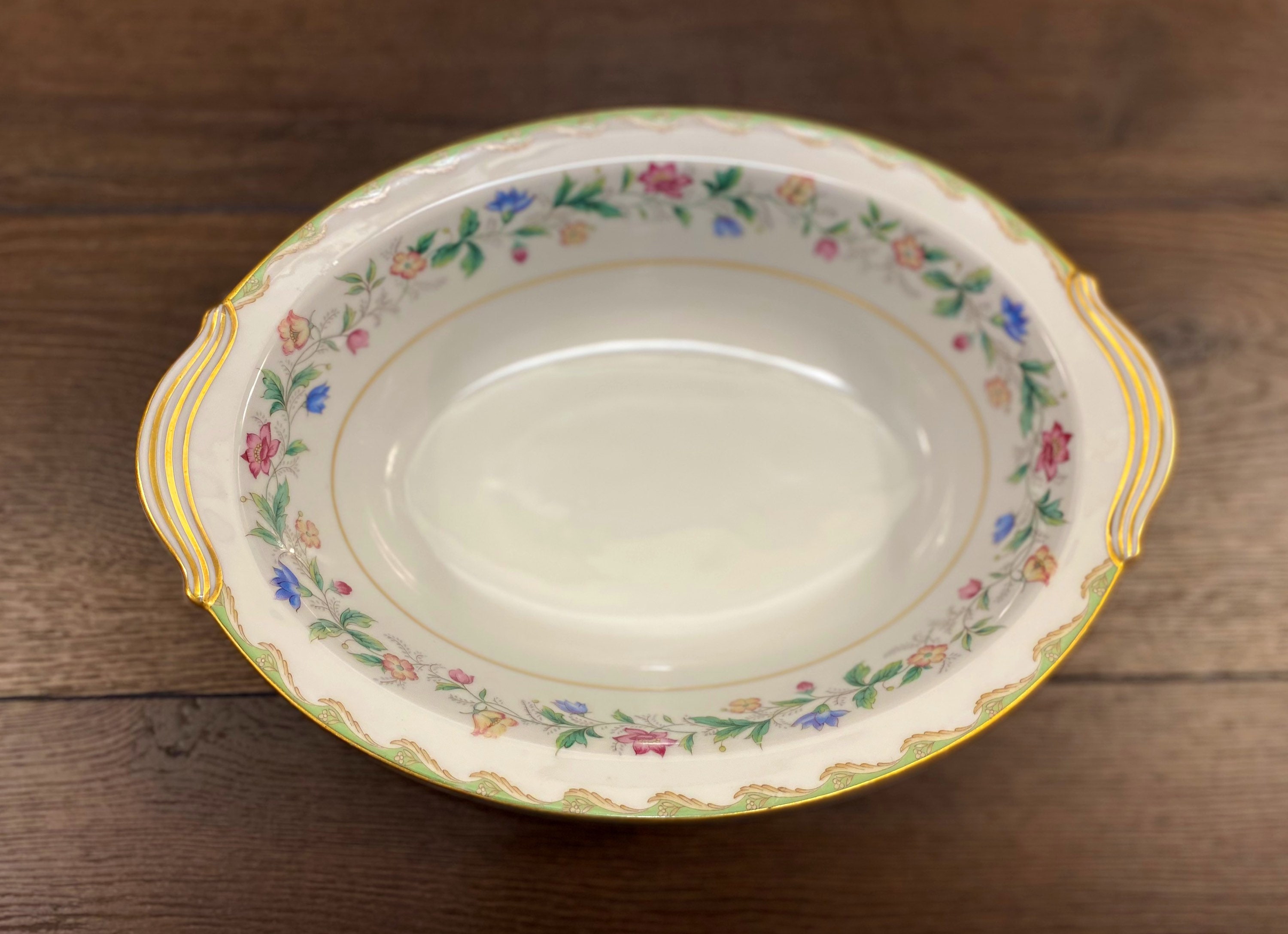 Dining & Serving Circa 1950s Vintage China Pink Blue Yellow Flowers and ...