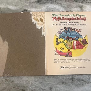 The Remarkably Strong Pippi, Longstocking, Little Golden Book ...
