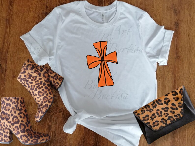 Basketball Cross PNG Design Hand Drawn Digital Download - Etsy