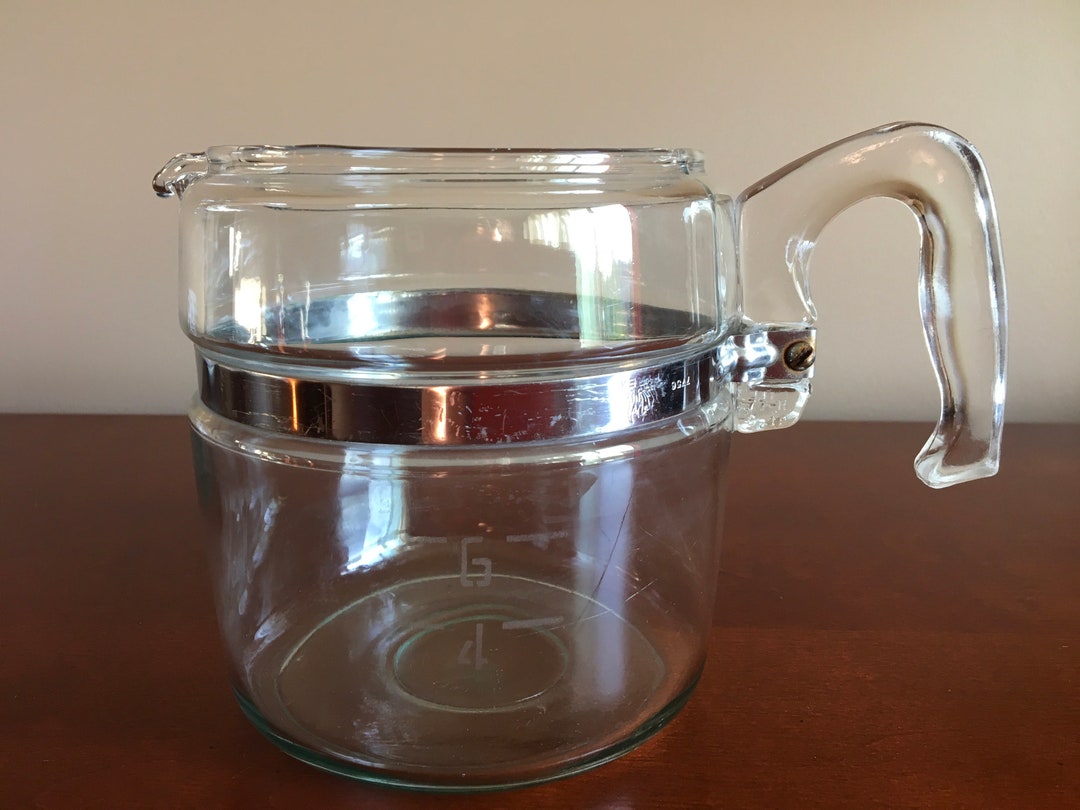 Vintage Pyrex 6 Cups Glass Coffee Pot ONLY No Lid or Inserts - Etsy
