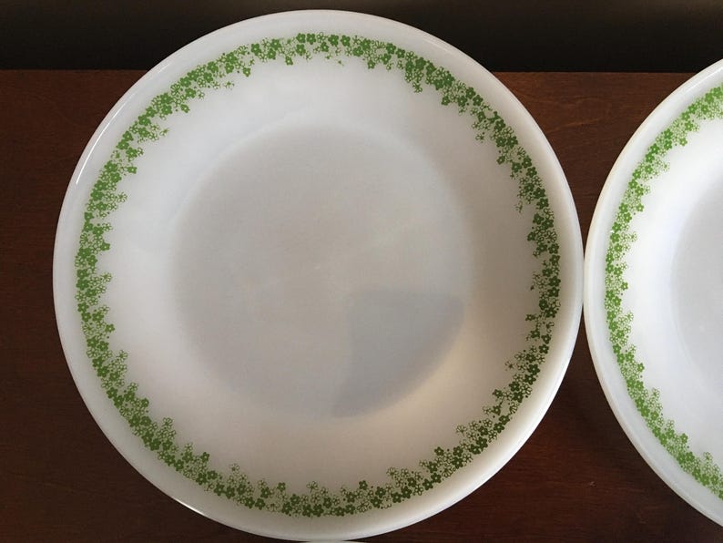 Set of 4 Vintage Termo Rey Milky Glass Corelle Pyrex Pattern Spring ...