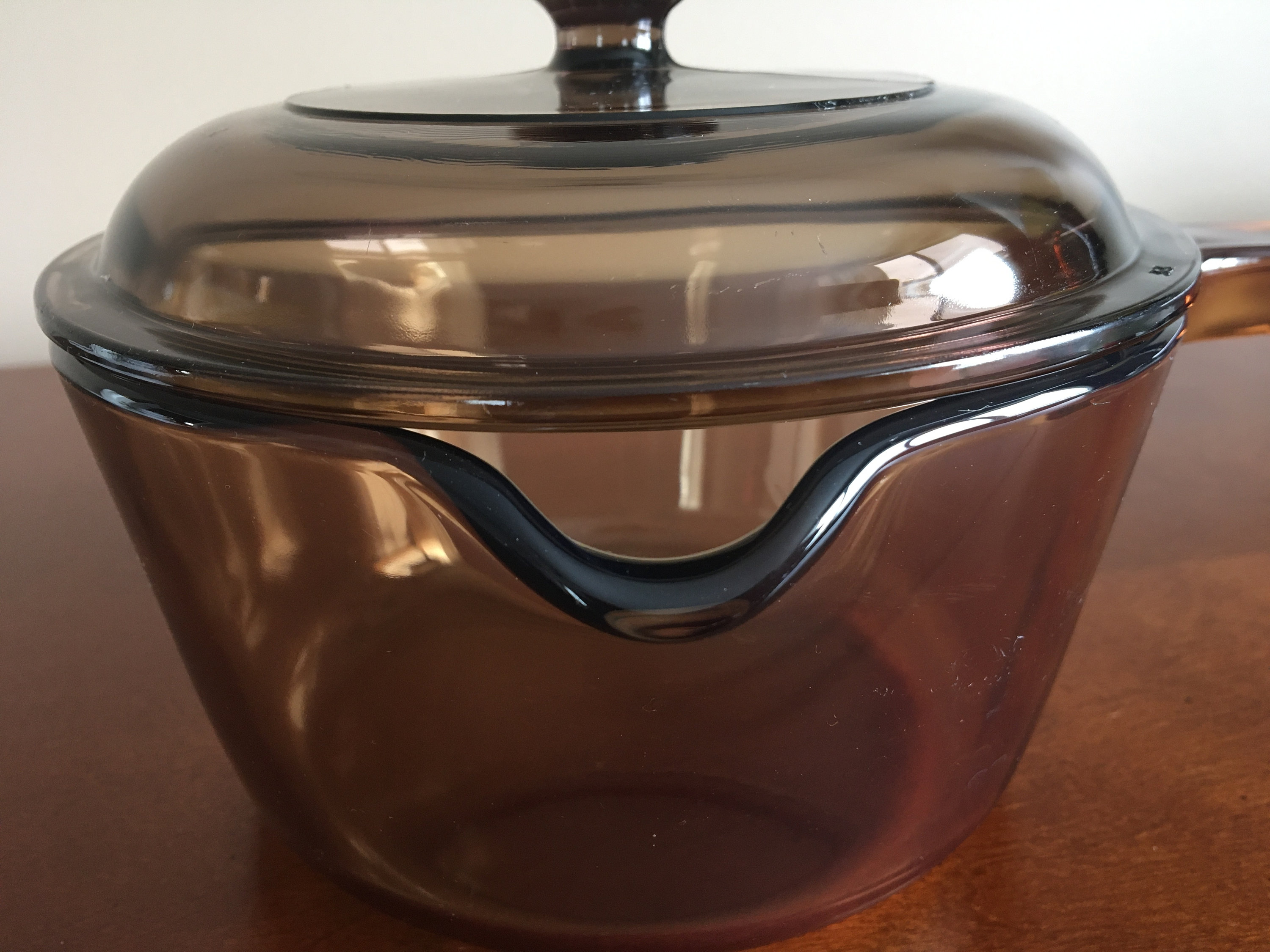 Vintage Corning Ware Vision Amber Glass Saucepan/ Pot With a - Etsy
