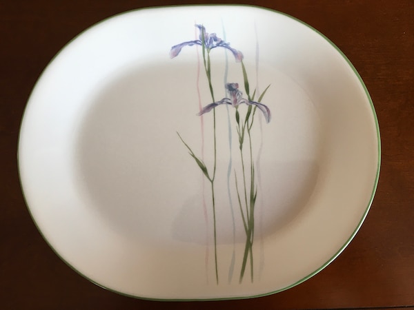 Corelle Shadow Iris Oval Serving Platter - Etsy Canada