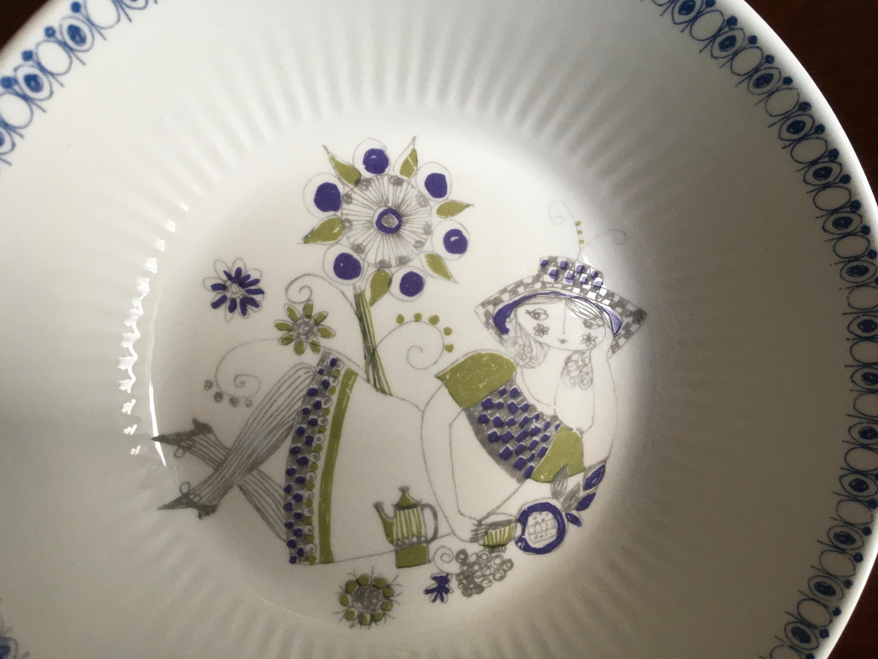 Vintage Norway Figgjo Lotte Turi Design Soup Bowl and Side Sandwich ...