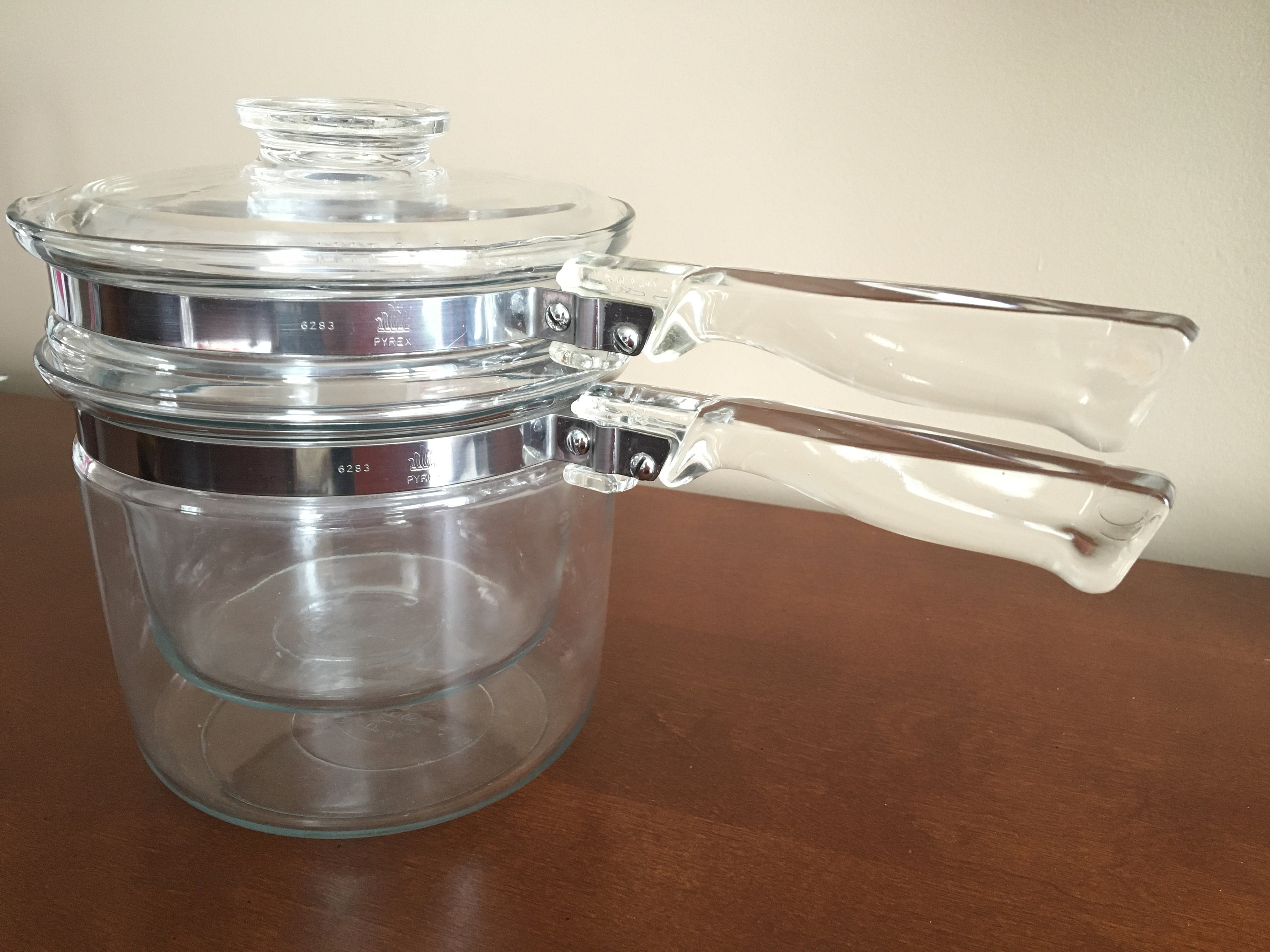 Vintage Pyrex 1.5 Quart Glass Double Boiler With Insert - Etsy