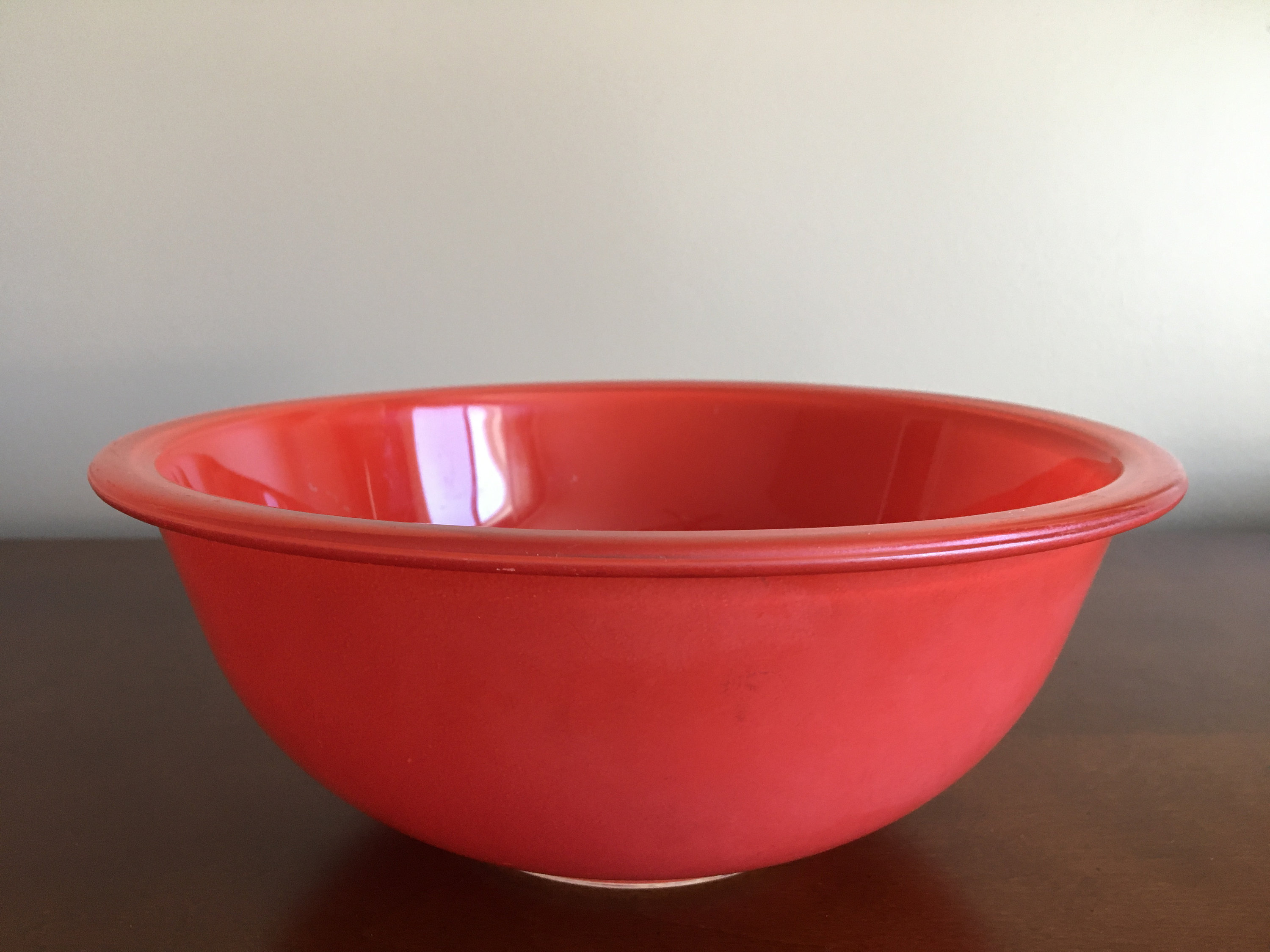 Vintage Pyrex Red Glass Mixing Bowl 2.5 L - Etsy