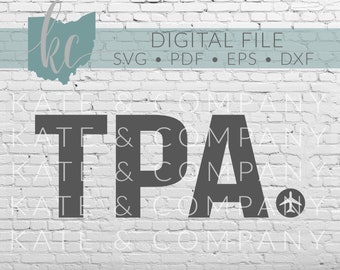 CDG Airport Code digital Download SVG DXF print cut - Etsy
