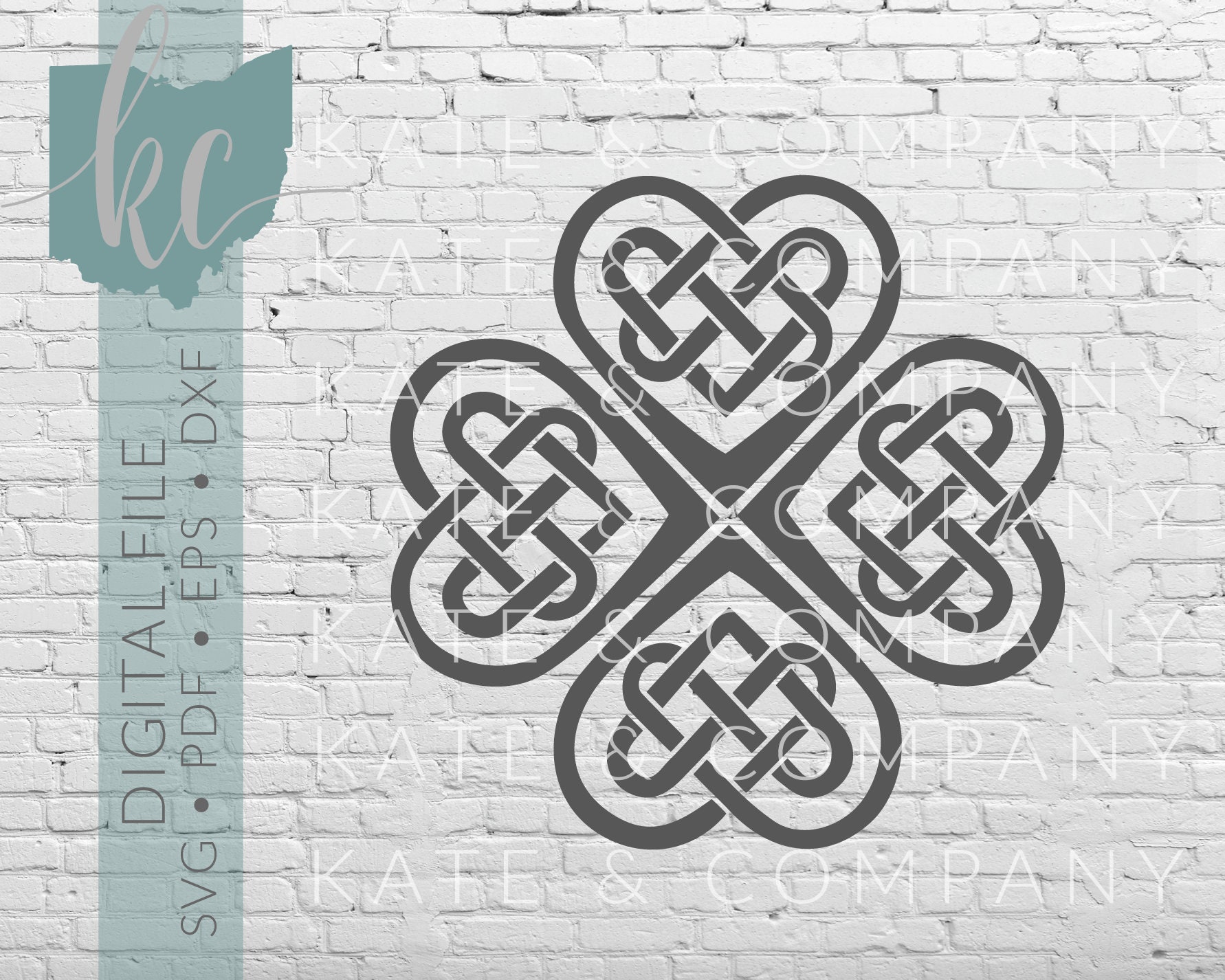 Celtic Knot digital Download SVG PDF DXF print laser Glowforge Aeon ...