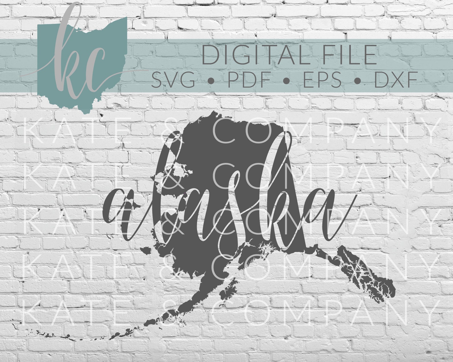 Alaska State Shape • digital Download • SVG • PDF • DXF • print • laser ...
