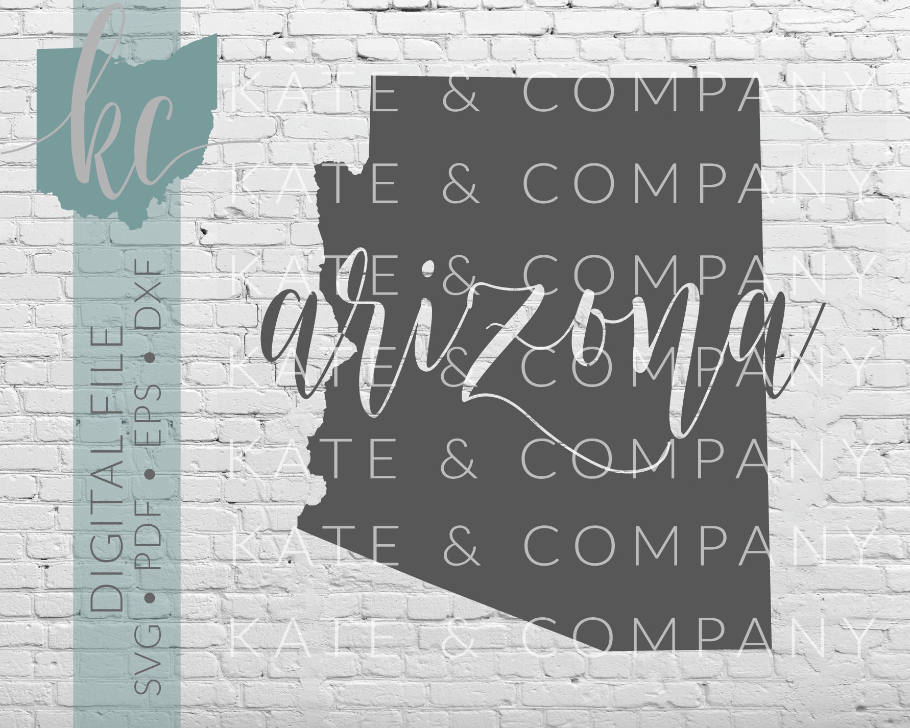 Arizona State Shape • digital Download • SVG • PDF • DXF • print ...