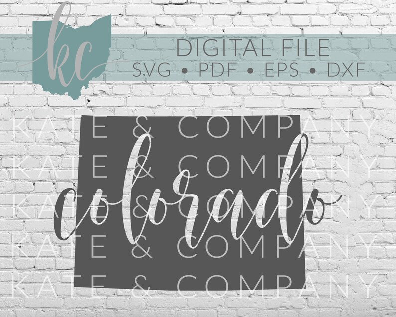 Colorado State Shape • digital Download • SVG • PDF • DXF • print ...
