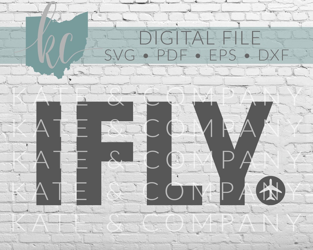 IFLY I Freaking Love You digital Download SVG DXF print cut laser ...