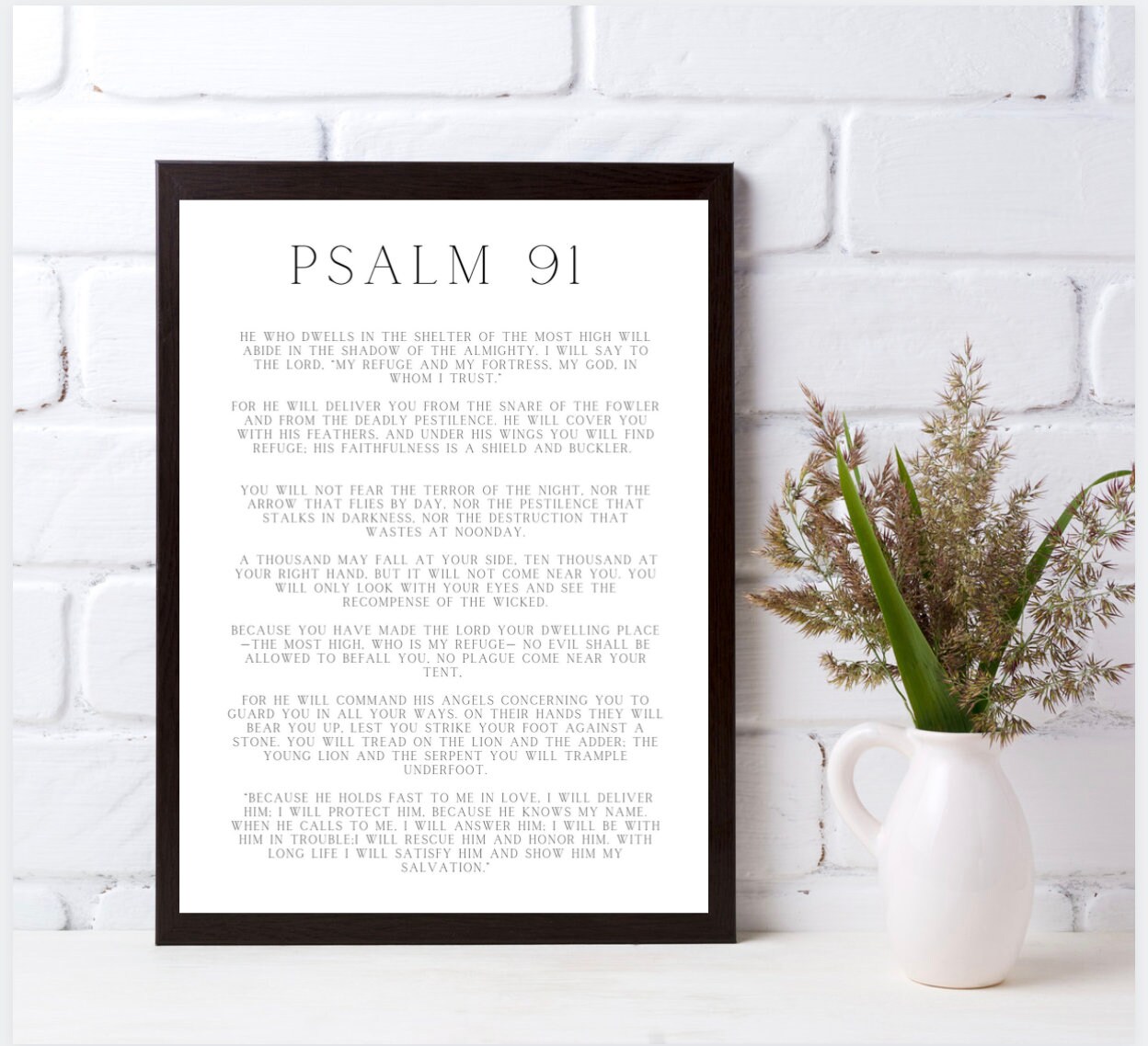 Psalm 91 Wall Art - Etsy