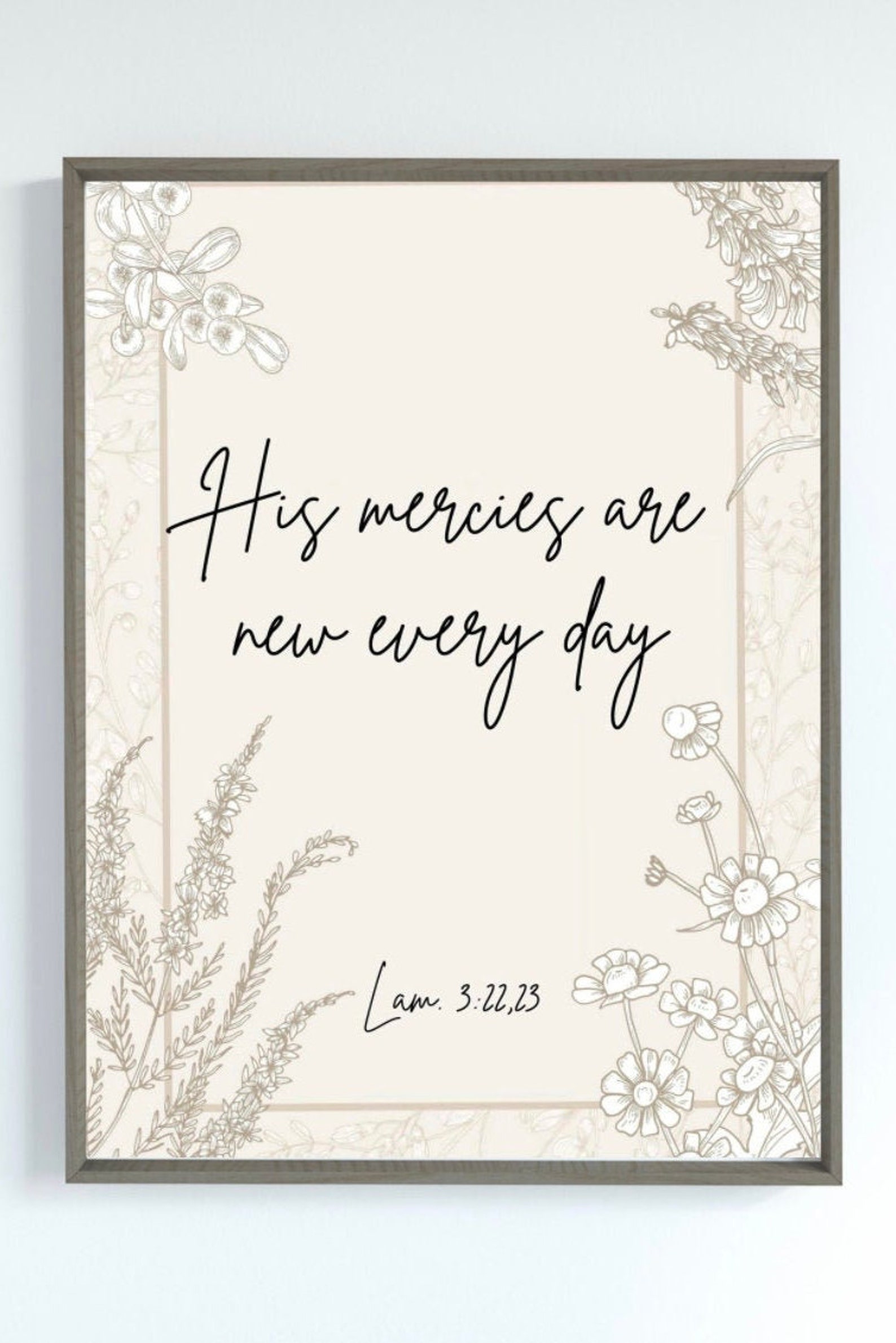 Mercy Bible Verse Print - Etsy