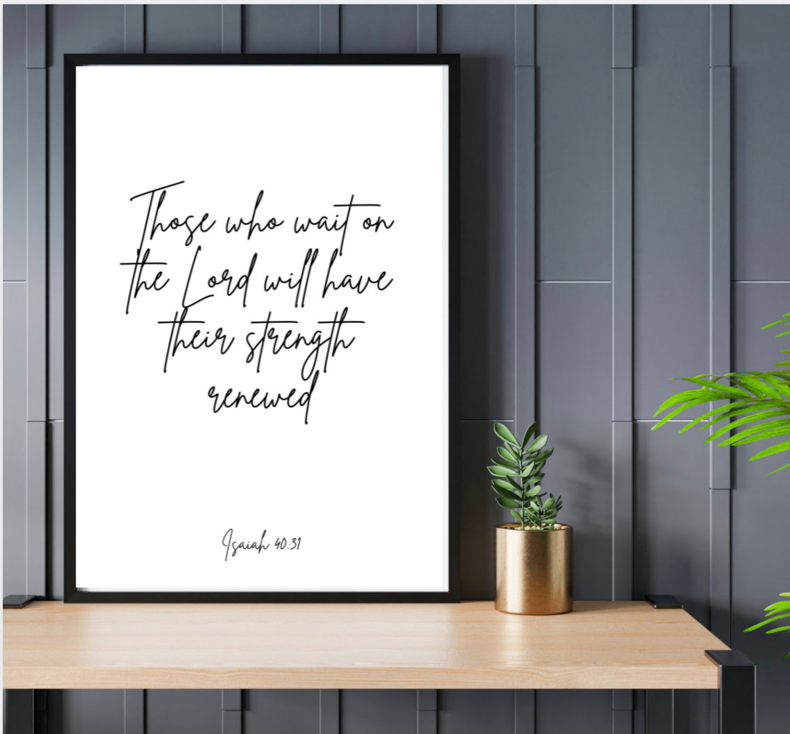 Isaiah 40 Wall Art Scripture Print - Etsy