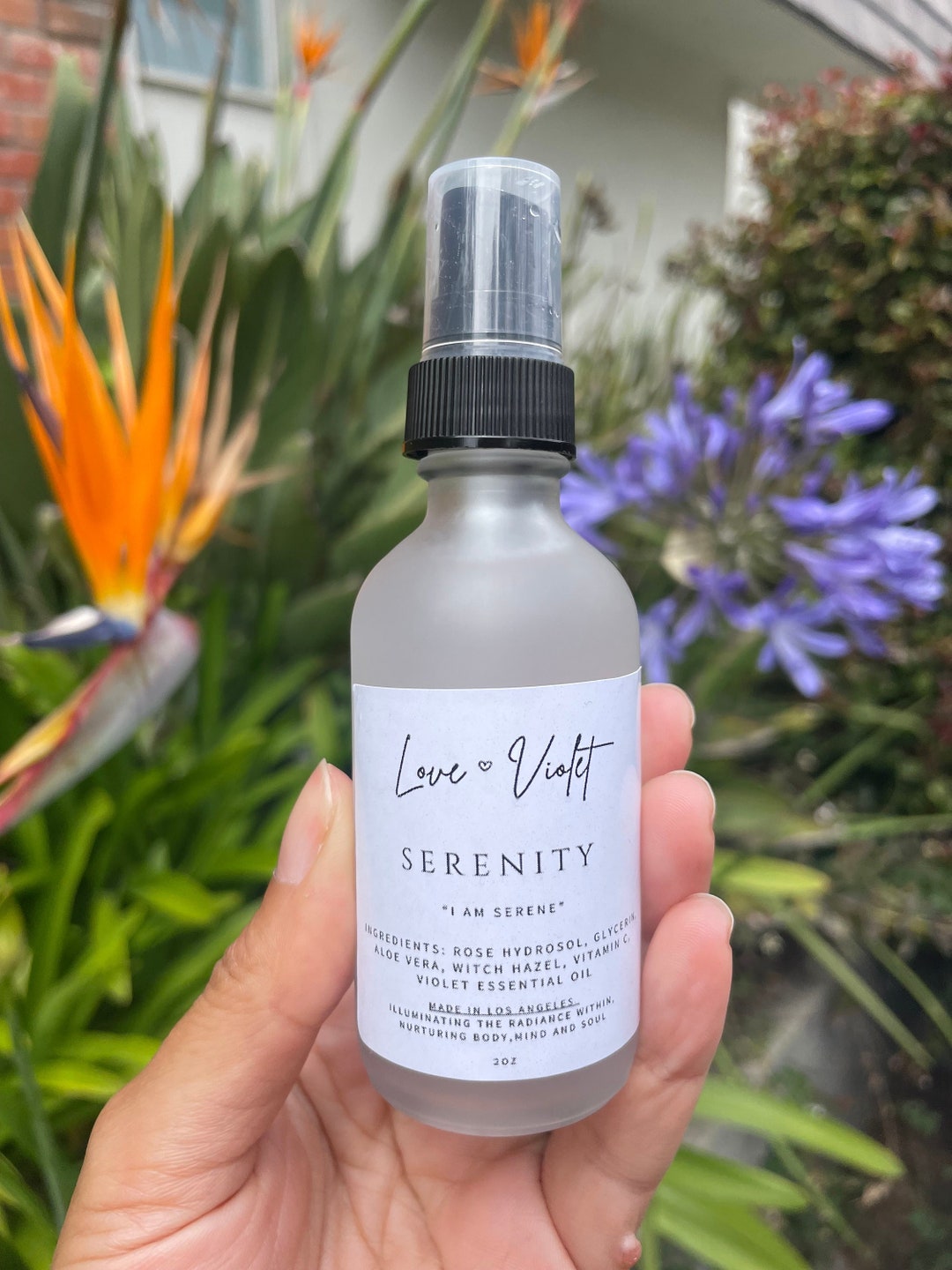 Amethyst Violet Body Spray: Self Love Hydrating Face Toner - Etsy