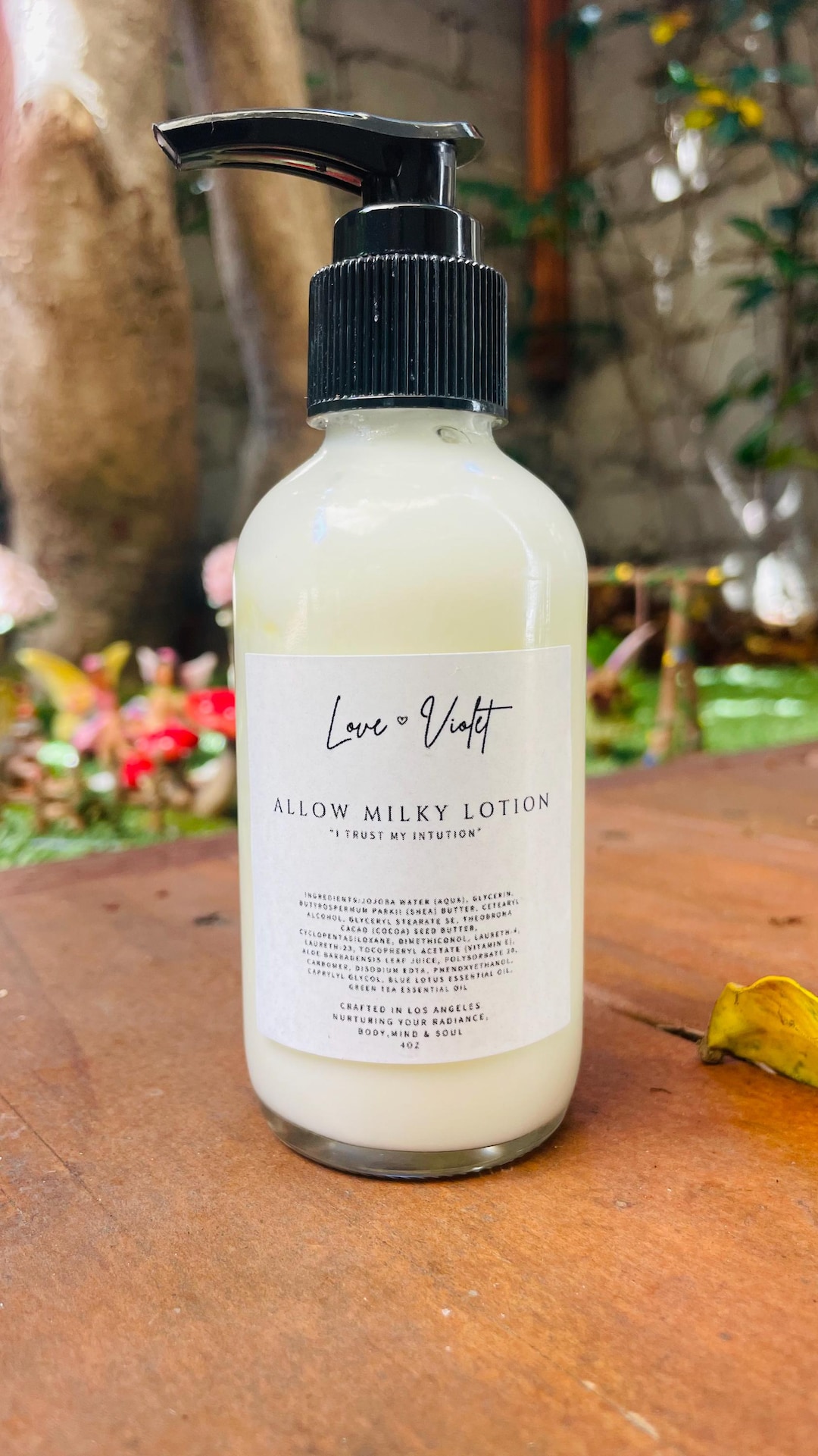 Allow Milky Body Lotion: Jojoba, Green Tea, Blue Lotus - 4oz - Etsy