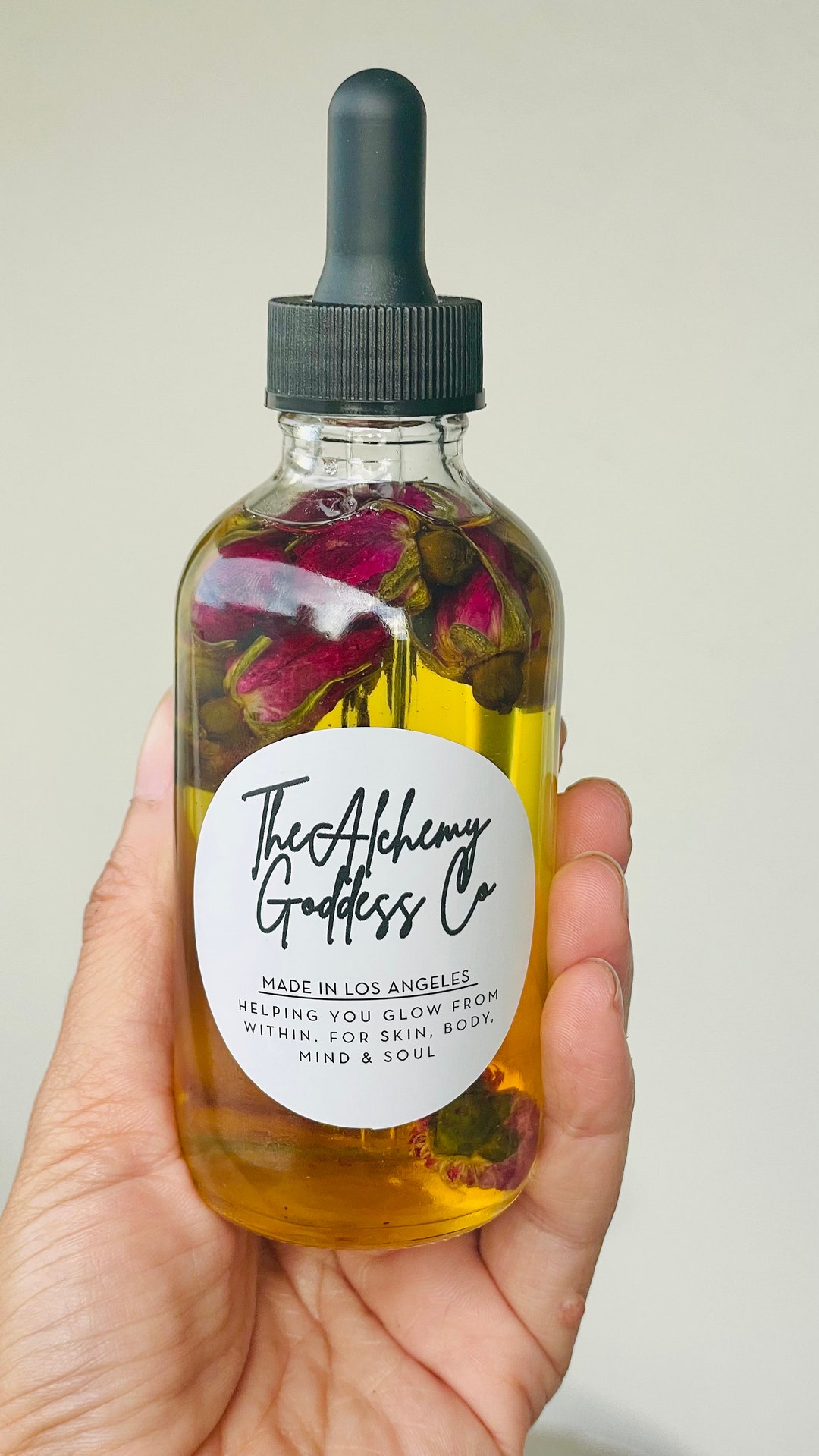 Rose, Rosebud Flower Body Oil,organic Oil,body Oil, Rosehip Oil, Moon ...