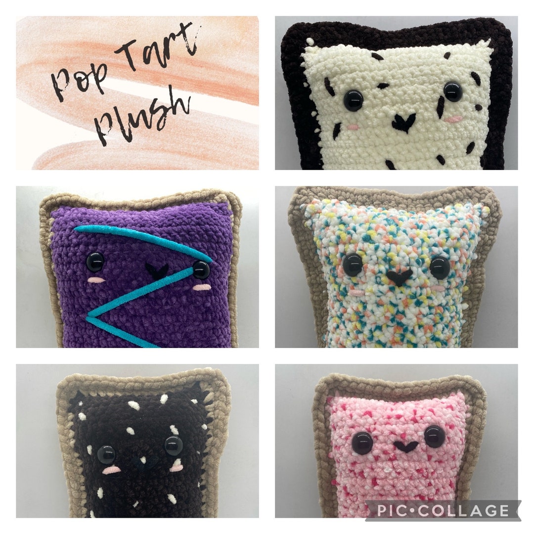 Crochet Pop Tart Plush Pillows Made to Order Stuffed Plushies Toaster ...