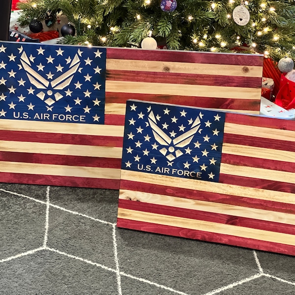 Rustic Air Force Flag - Etsy