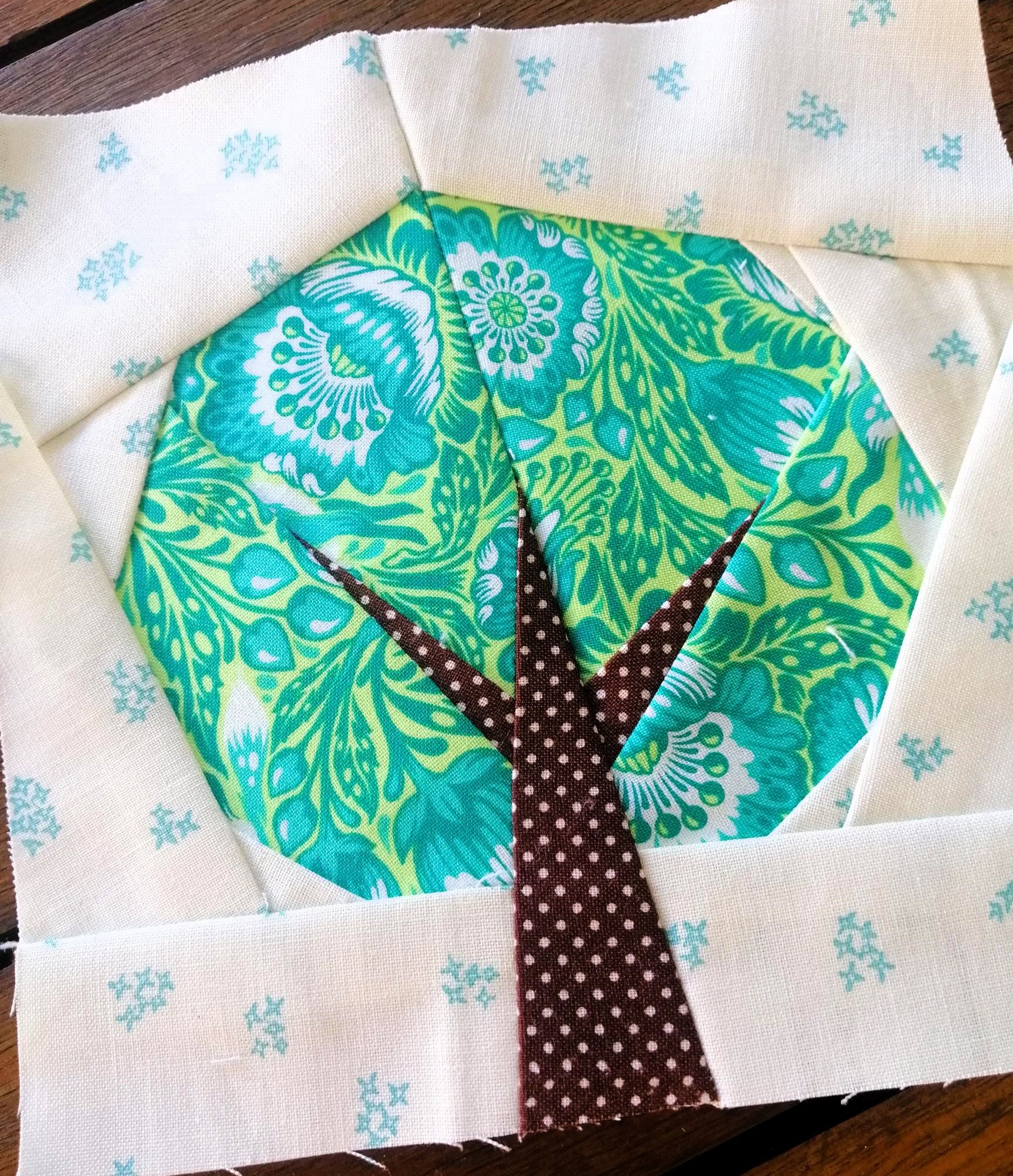 Oak Tree FPP Foundation Paper Piecing Quilt Block Pattern Digital ...