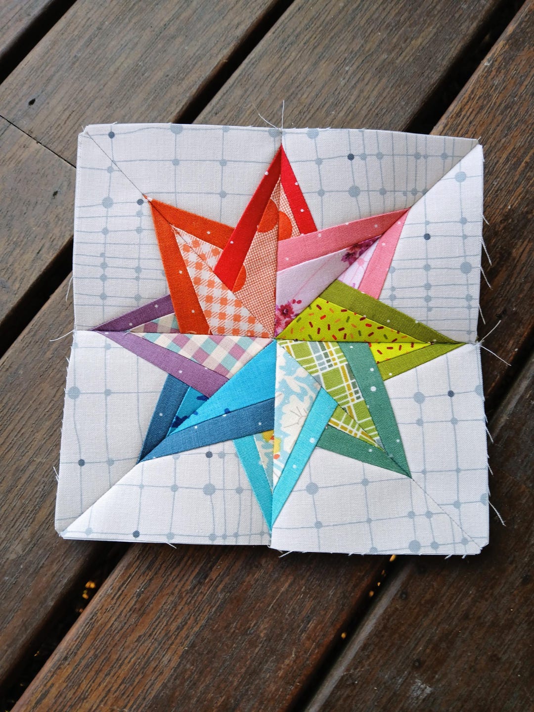 Origami Star Quilt Foundation Paper Piecing Pattern: FPP Digital ...