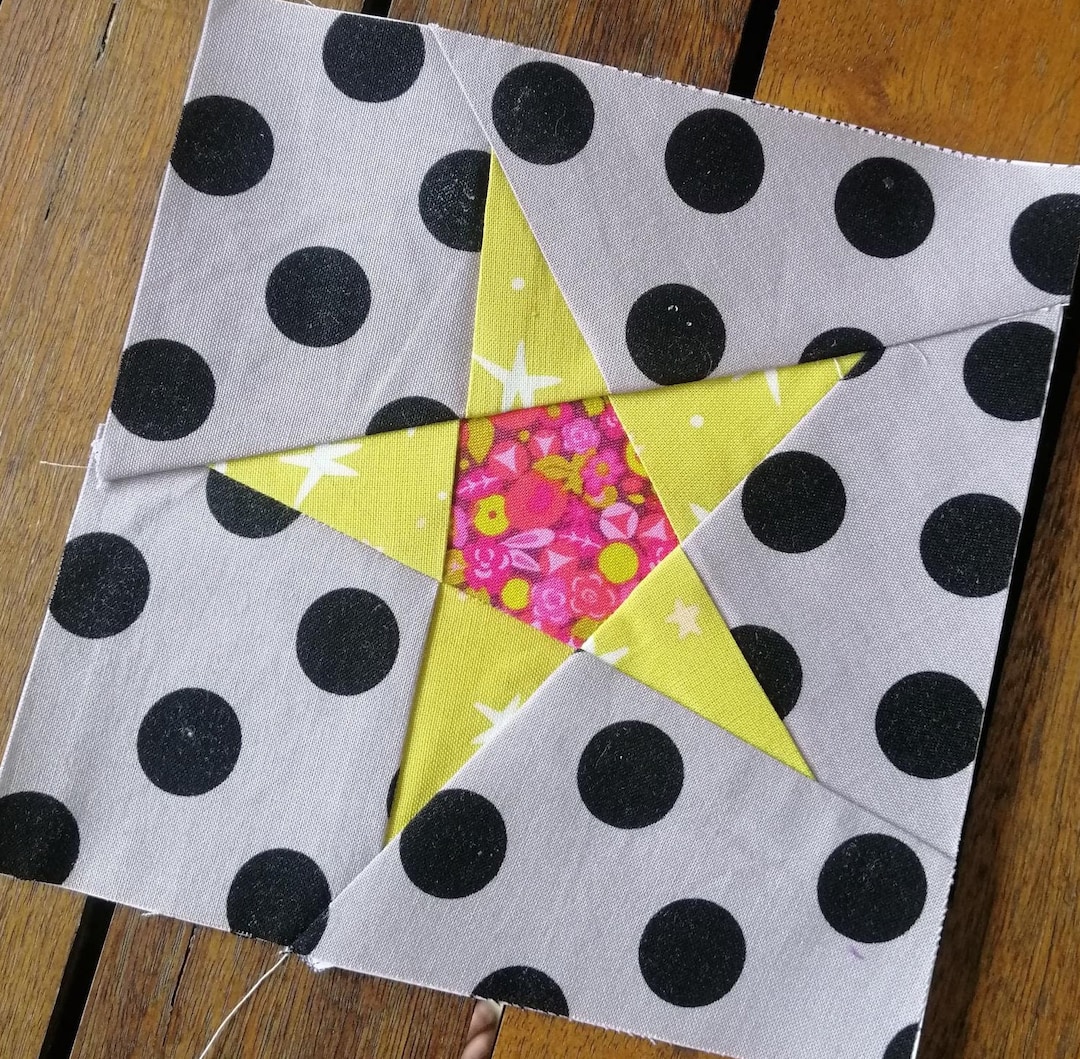 Five Pointed Star FPP Foundation Paper Piecing Quilt Block Pattern Digital Download - Etsy