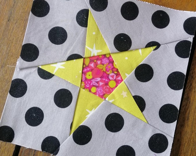 Five Pointed Star Quilt Block Pattern - Etsy Canada