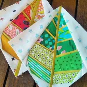 Leaf FPP Foundation Paper Piecing Quilt Block Pattern Digital Download ...